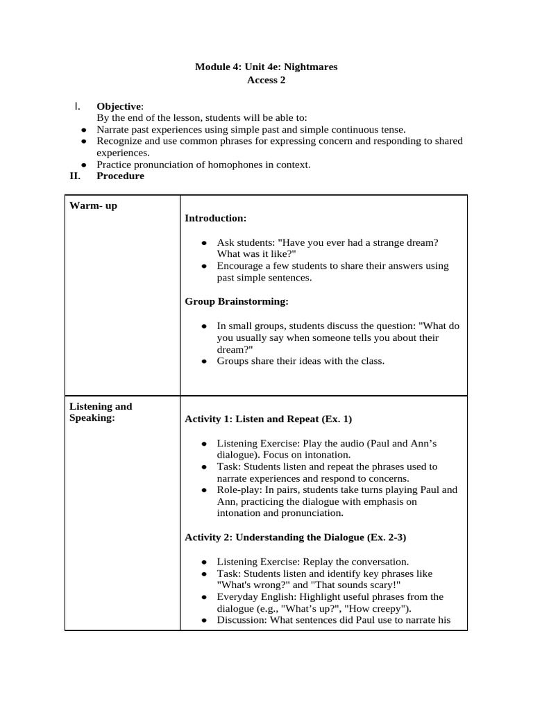 LP Acc2- Module 4_ 4e | PDF | Human Communication | Grammar