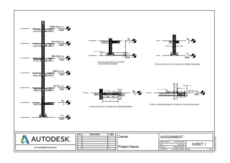ASSIGNMENT STRUCTURAL - Sheet - SHEET 1 - ASSIGNMENT-Layout1 | PDF ...