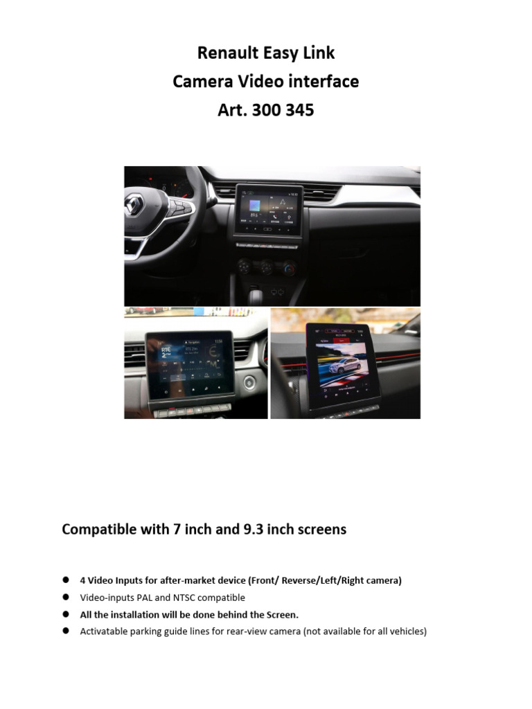 Clio 5 Rear Camera Installation Guide | PDF | Video | Computer Engineering