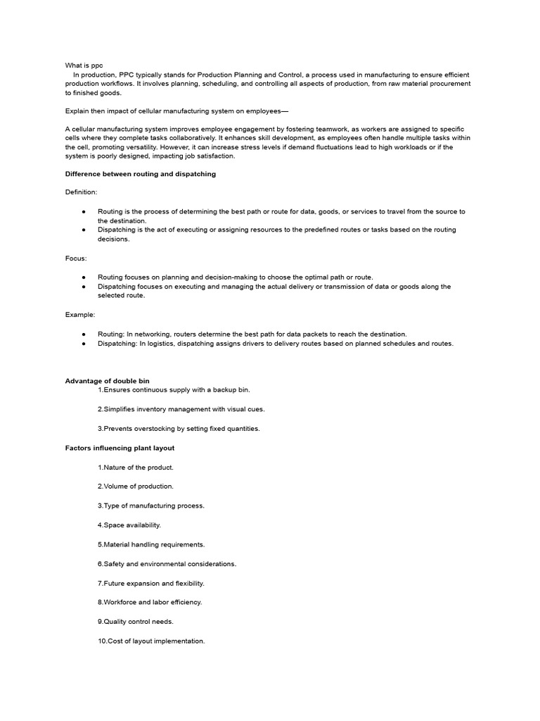 OM.docx (1) | PDF | Lean Manufacturing | Inventory