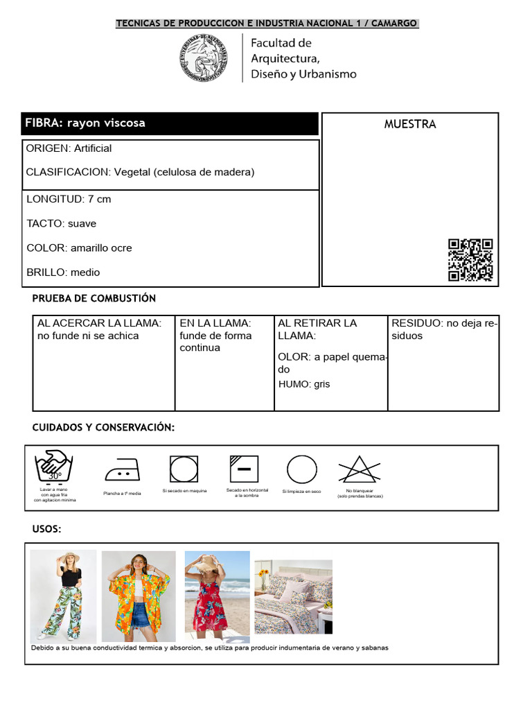 Fibras - Viscosa Tpin | PDF