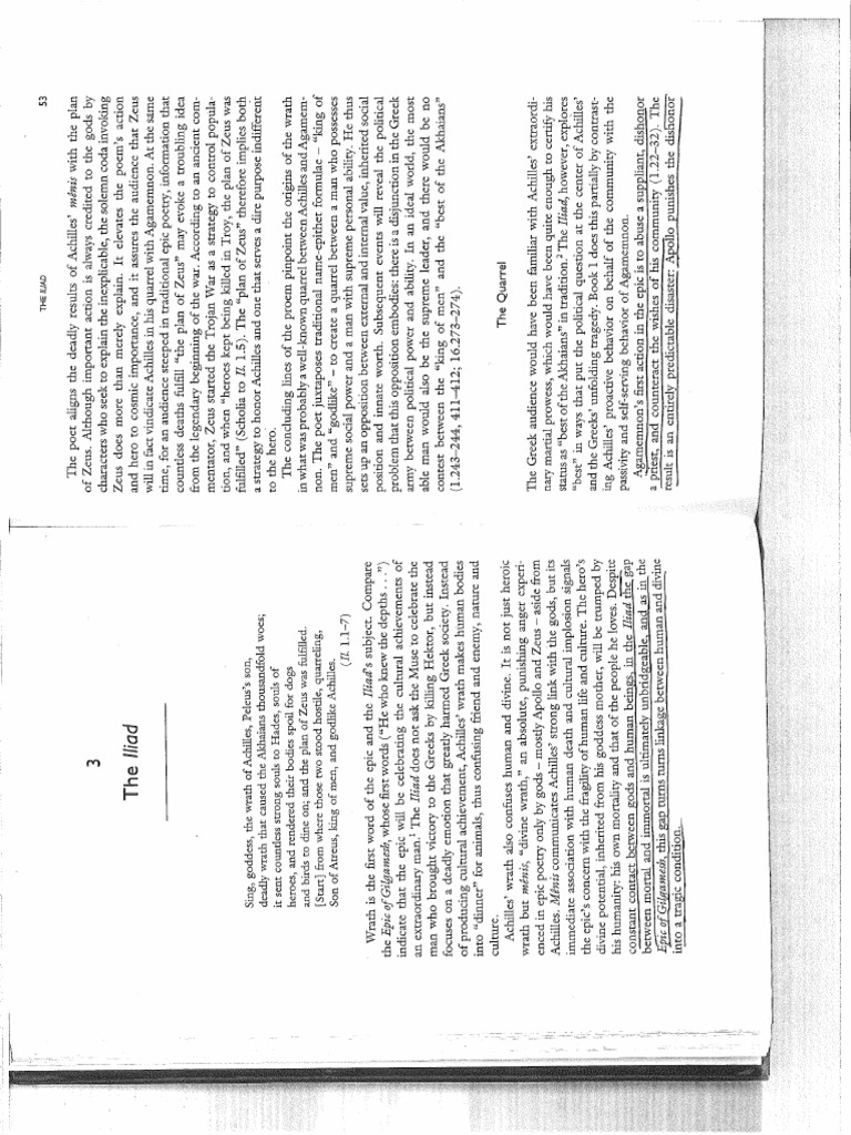 Ancient Epic - KC King - CH 3 - The Iliad | PDF