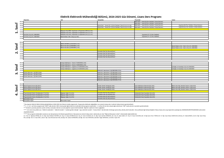 Eem 2024 2025 Program Taslak | PDF