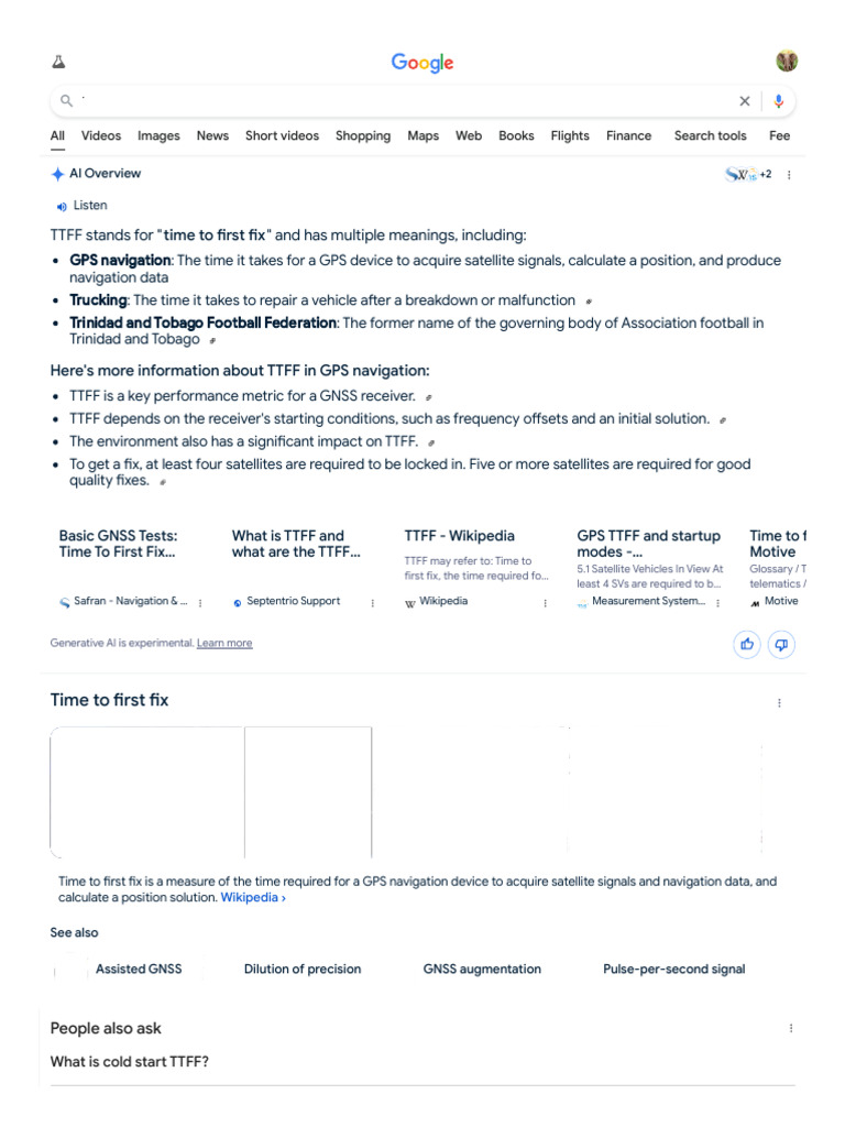 ttff - Googlch | PDF | Global Positioning System | Navigation