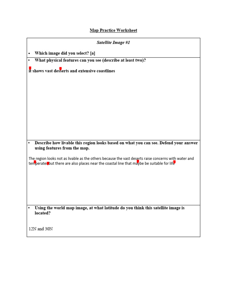 Annotated-Map Practice Worksheet | PDF