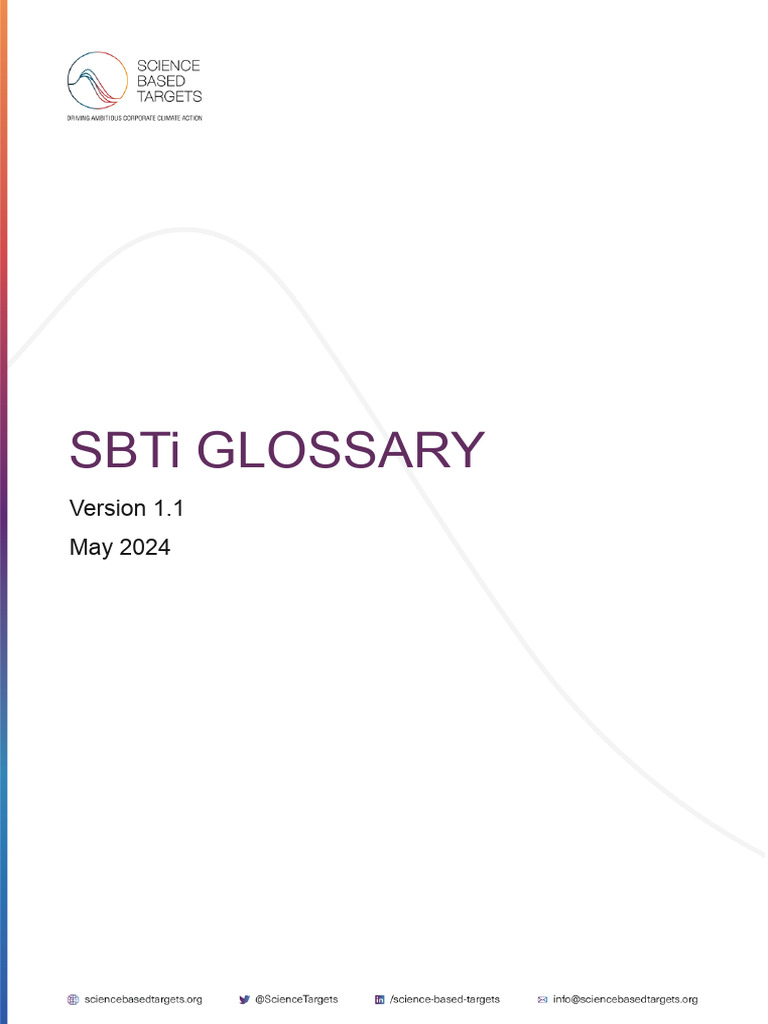 SBTi Glossary | PDF | Carbon Capture And Storage | Carbon Sequestration