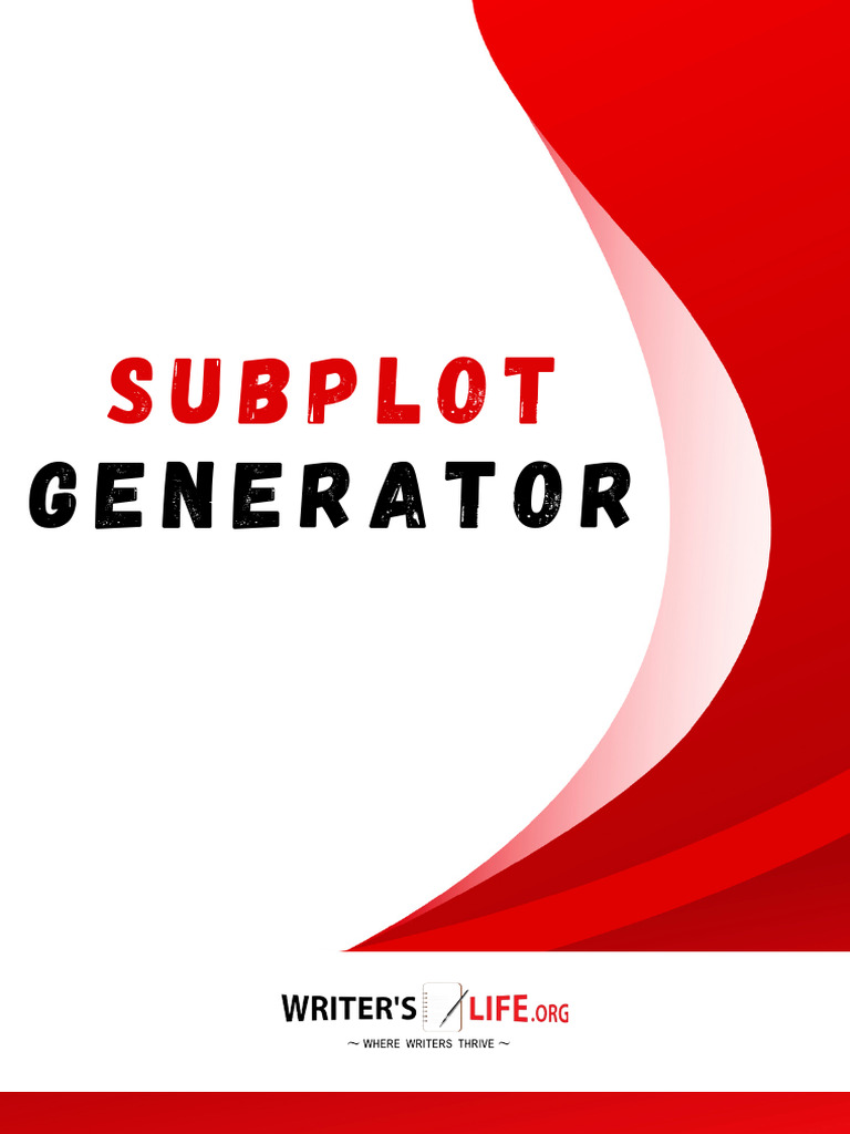 Subplot Generator | PDF | Narrative | Plot (Narrative)