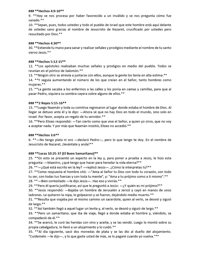 Versiculos | PDF | Creencia religiosa y doctrina