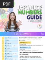 Nihongo-Counting Numbers | PDF
