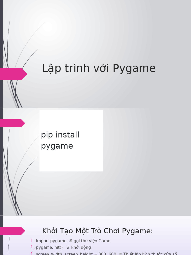 Lập Trình Với Pygame | PDF