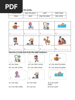 Grammar Practice Modals Can and Cant Worksheet | PDF | Linguistics