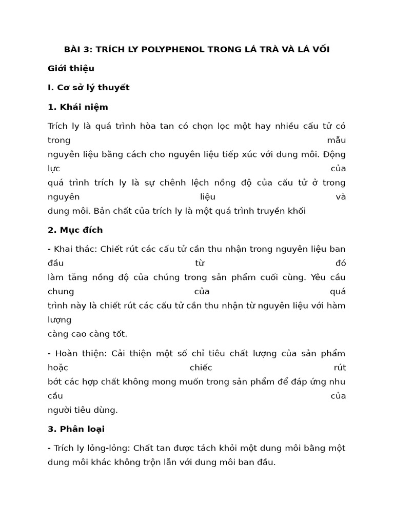 BÀI 3 - Trích Ly | PDF