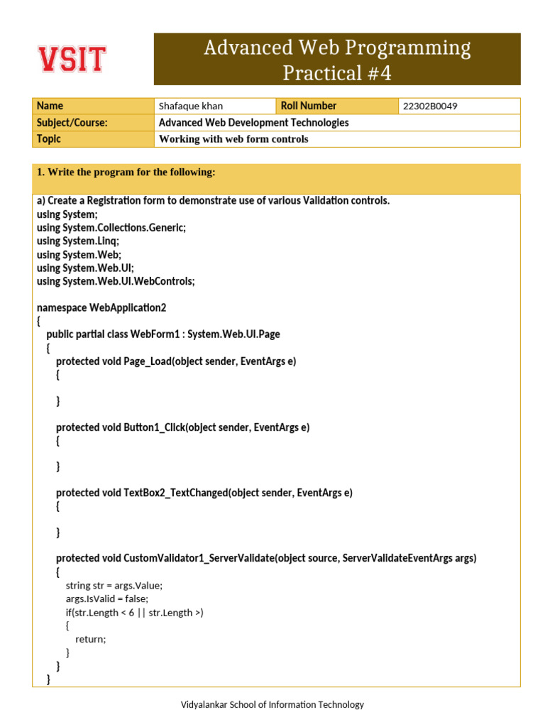 Awp Practical Pdf Computing Computer Programming 6619