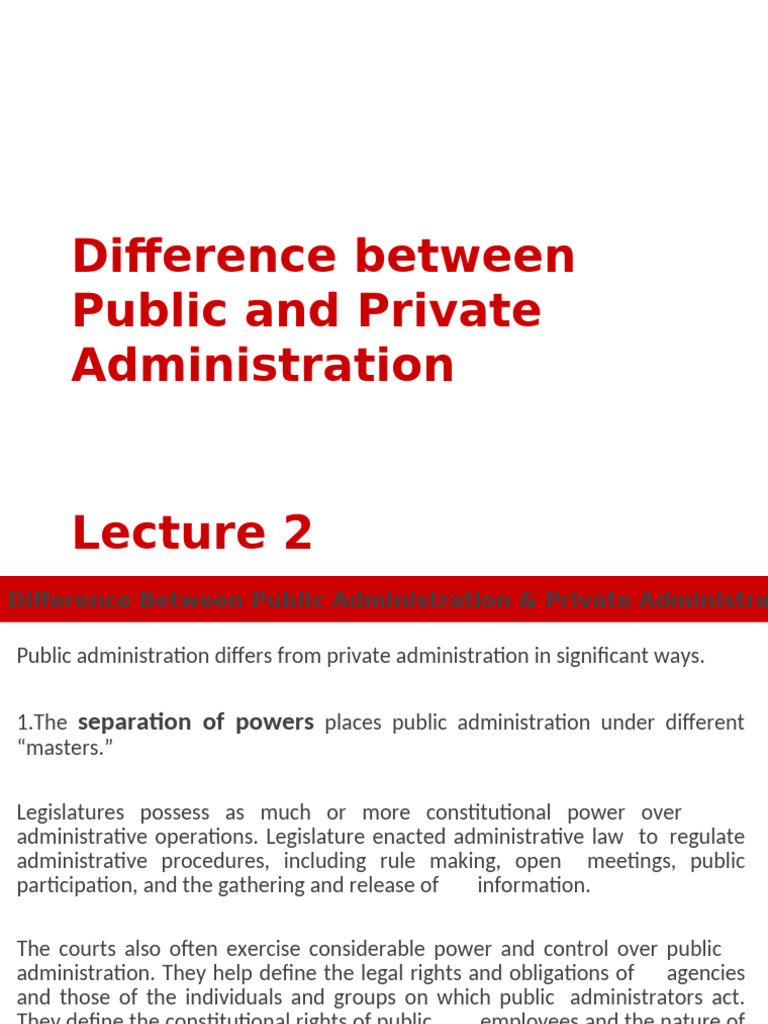 PPA Lecture 2 | PDF | Public Administration | Sovereignty