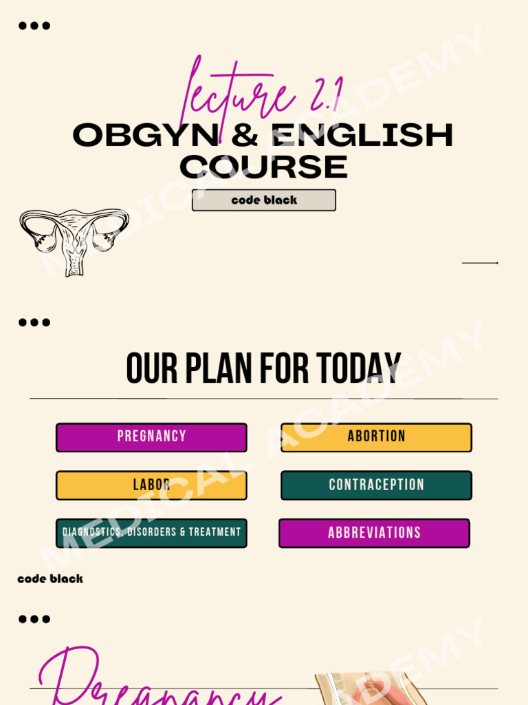 ObgynLecture21 230321 113739 | PDF | Pregnancy | Placenta