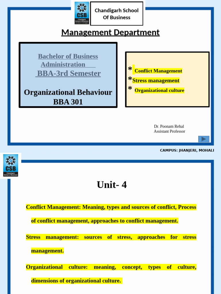 unit -4 OB 3rd | PDF | Stress (Biology) | Relaxation (Psychology)