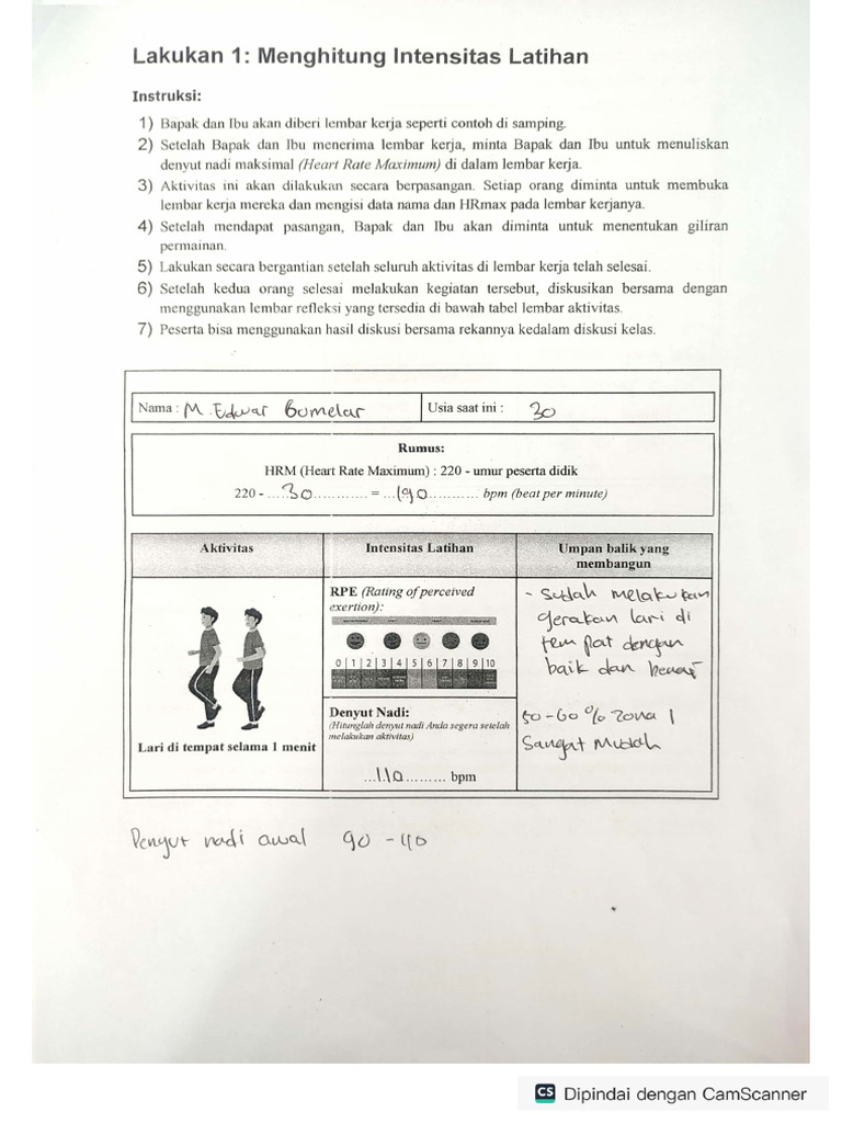 Intensitas Latihan Hari Kamis | PDF