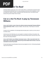 Cat Hot Tin Roof Guide | PDF