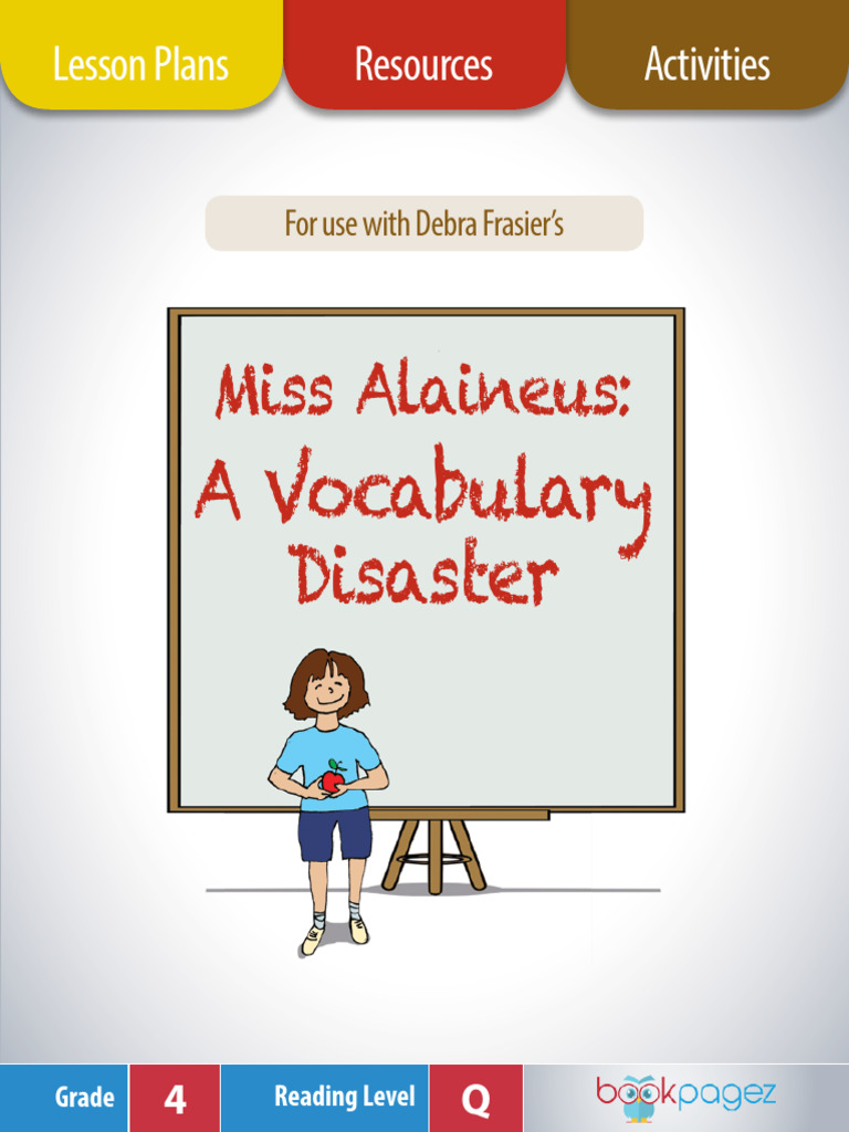 Lesson Plans for Miss Alaineus Book | PDF | Reading Comprehension | Phonics