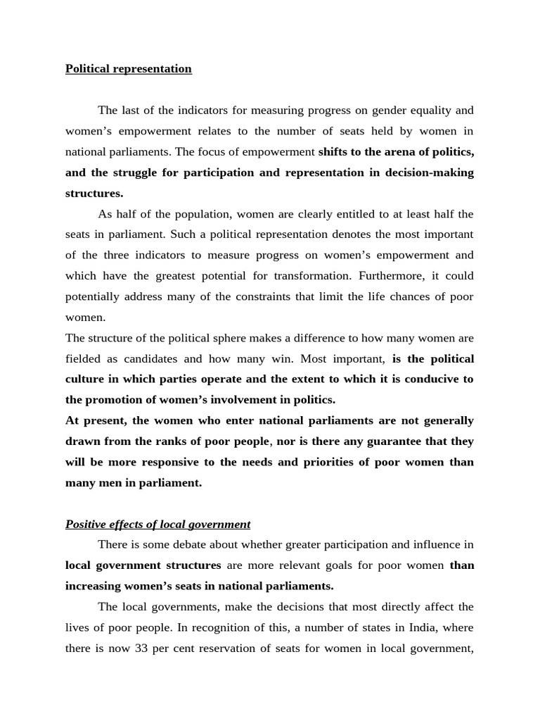Political Representation | PDF | Political Science | Justice