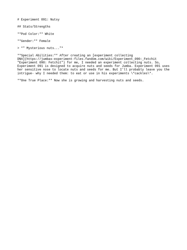 Experiment 091_ Nutsy | PDF