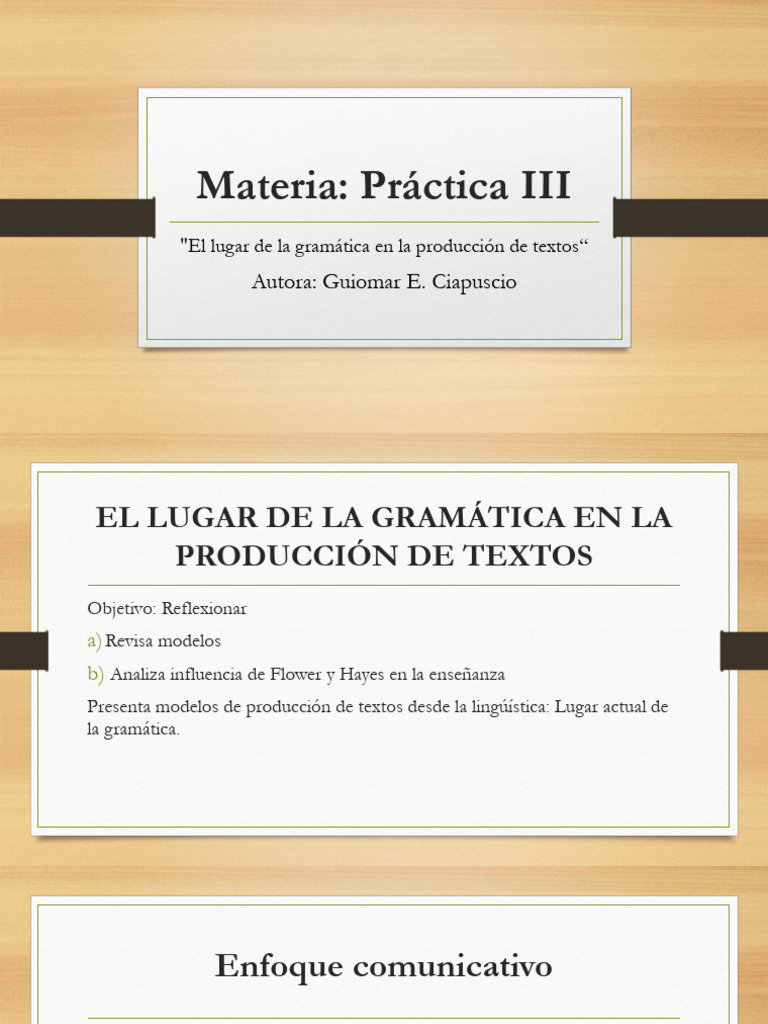Práctica III - Presentación | PDF