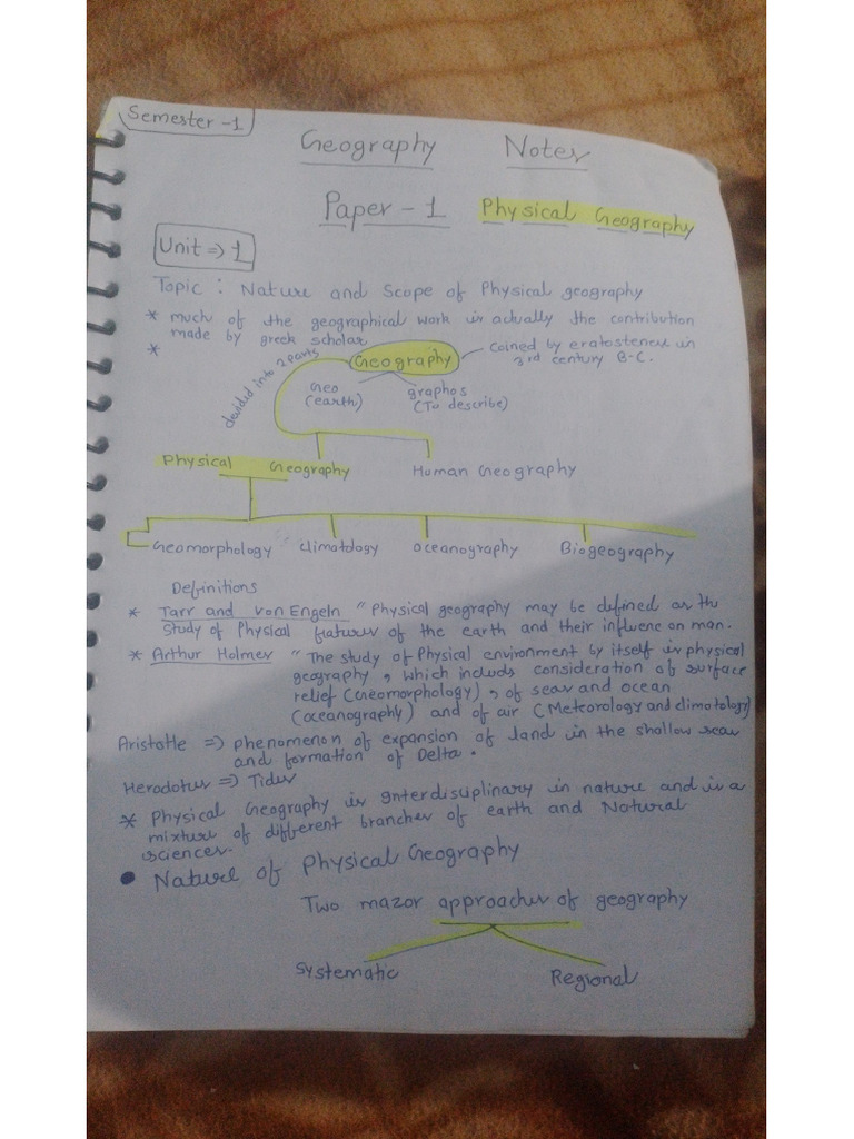 Nature and Scope of Physical Geography | PDF
