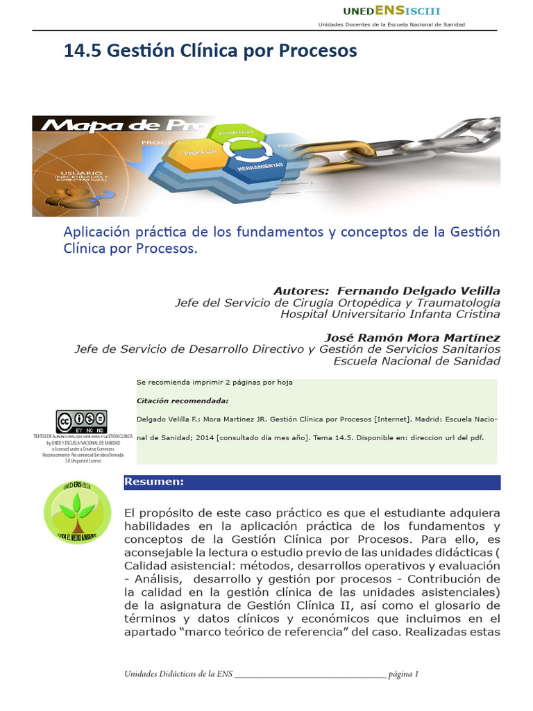 n14.5 Gesti N CL Nica Por Procesos | PDF | Calidad (comercial) | Cirugía