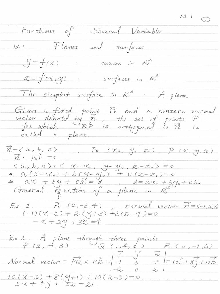 Multivariable Calculus Pdf 4121