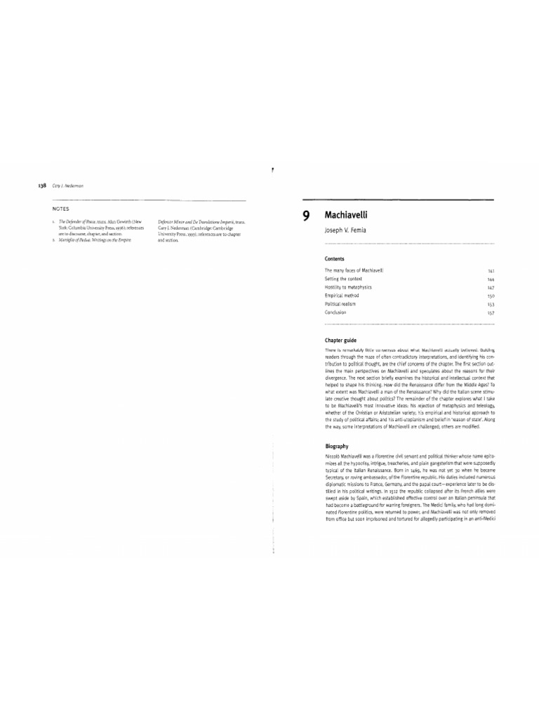 Machiavelli- Joseph Femia from Boucher and Kelly | PDF