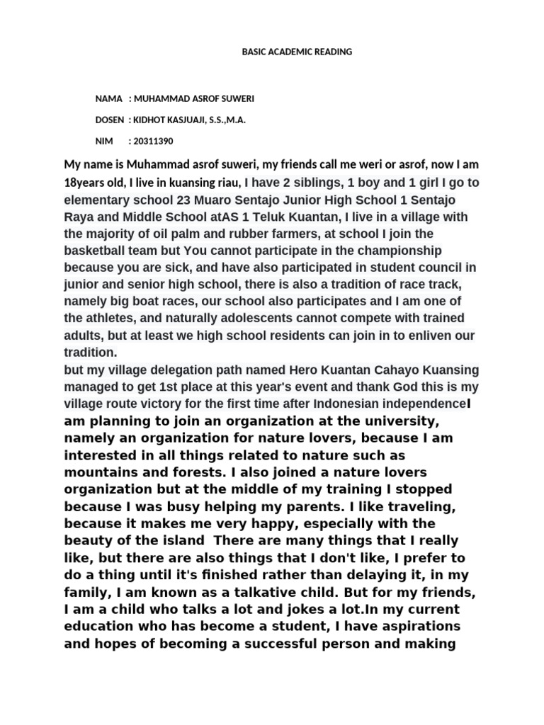 BASIC ACADEMIC READING | PDF