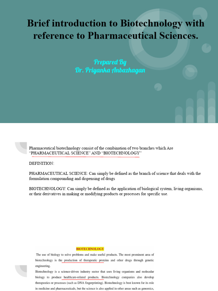 1.1 Brief Introduction To Biotechnology With | PDF