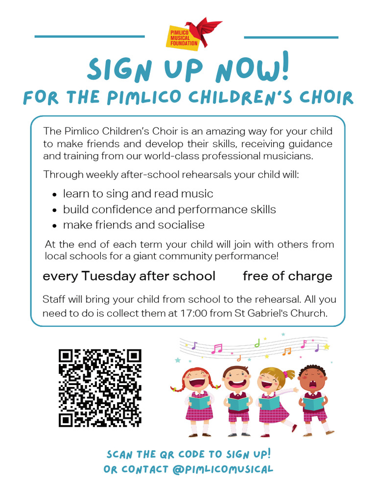 Join the Pimlico Children's Choir | PDF