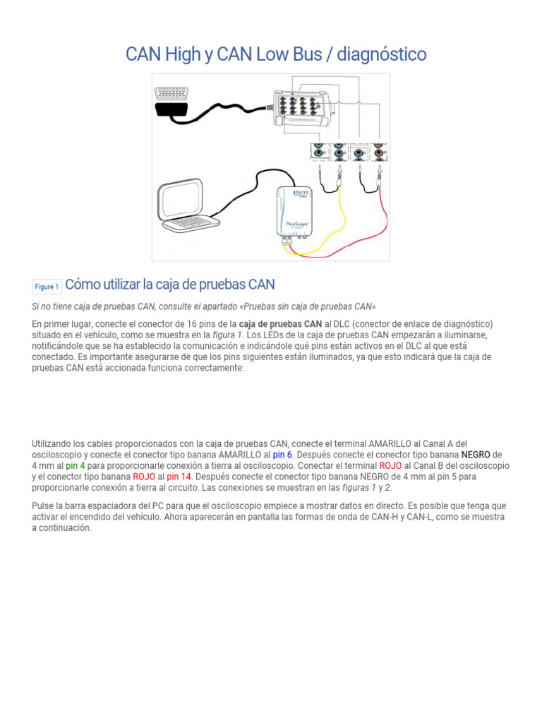 CAN High y CAN Low Bus | PDF | Conector eléctrico | Sistema de freno ...