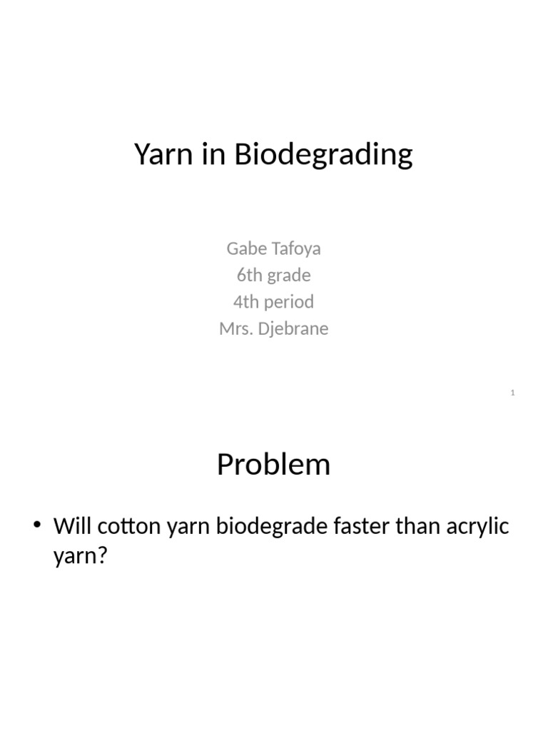 Science Project Template 1 | PDF | Experiment | Yarn