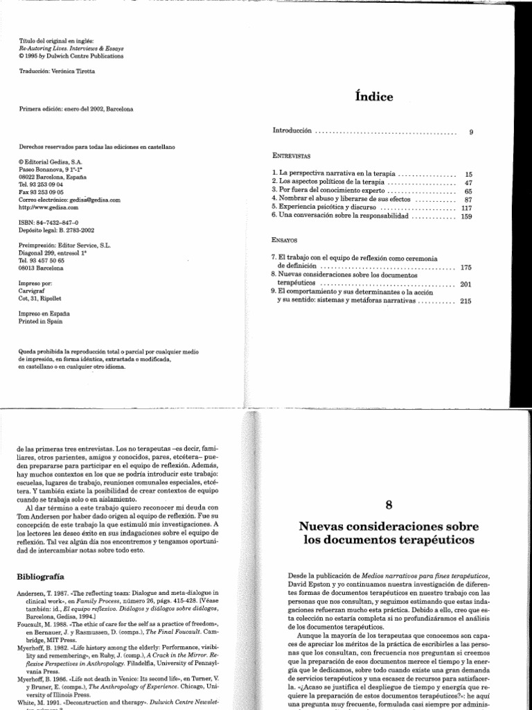 Documentos Terapéuticos White | PDF