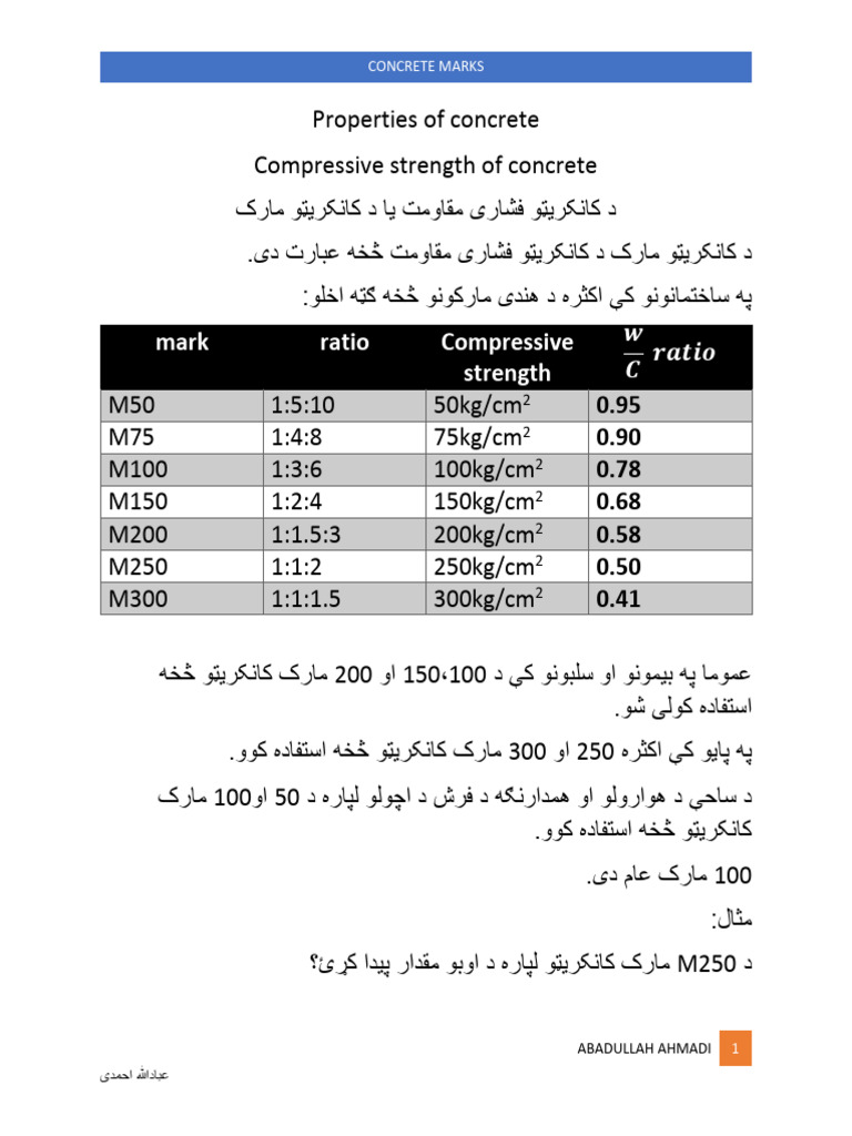 Properties of Concrete | PDF