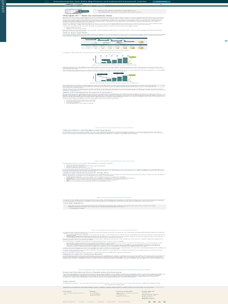 Principle #1 - Take An Economic View - Scaled Agile Framework | PDF ...