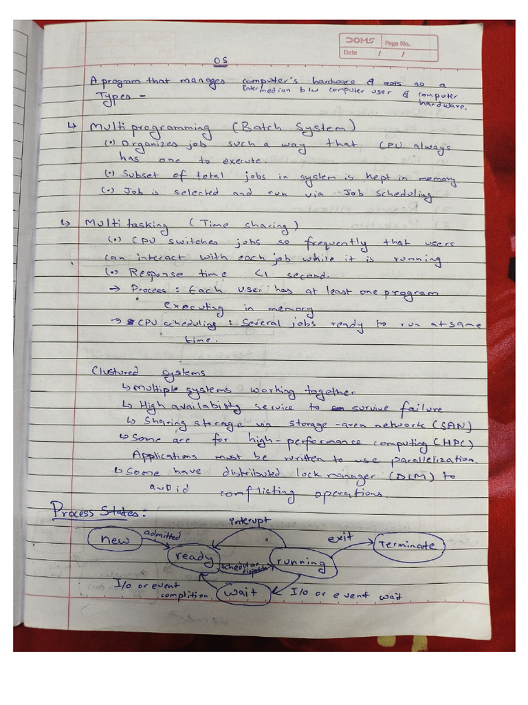 OS - Full Notes | PDF