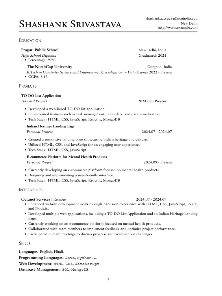 Yuan s Resume Template | PDF | Web Development | Java Script