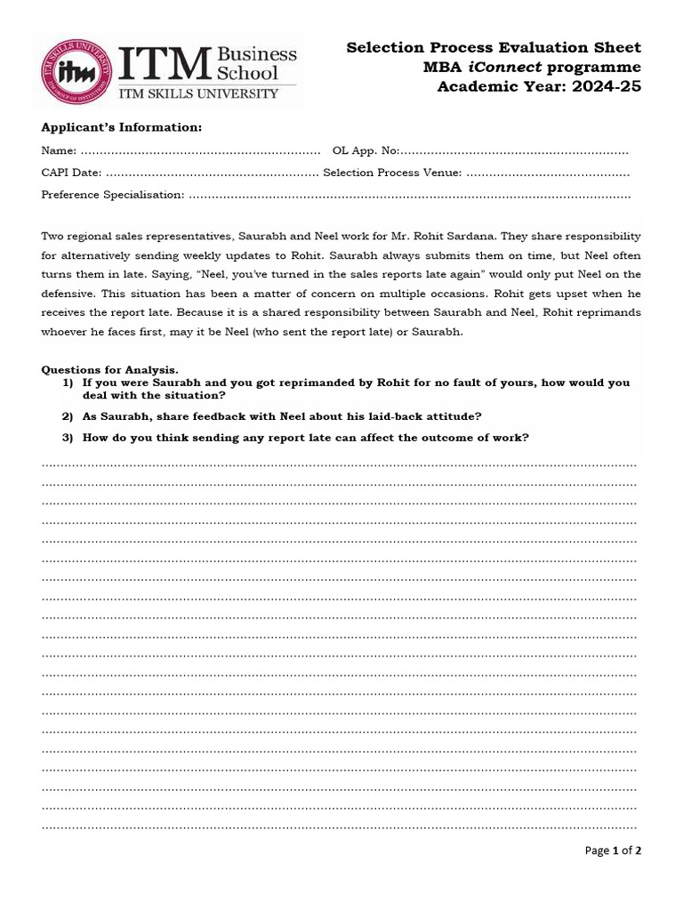 1st Case | PDF | Communication | Cognition