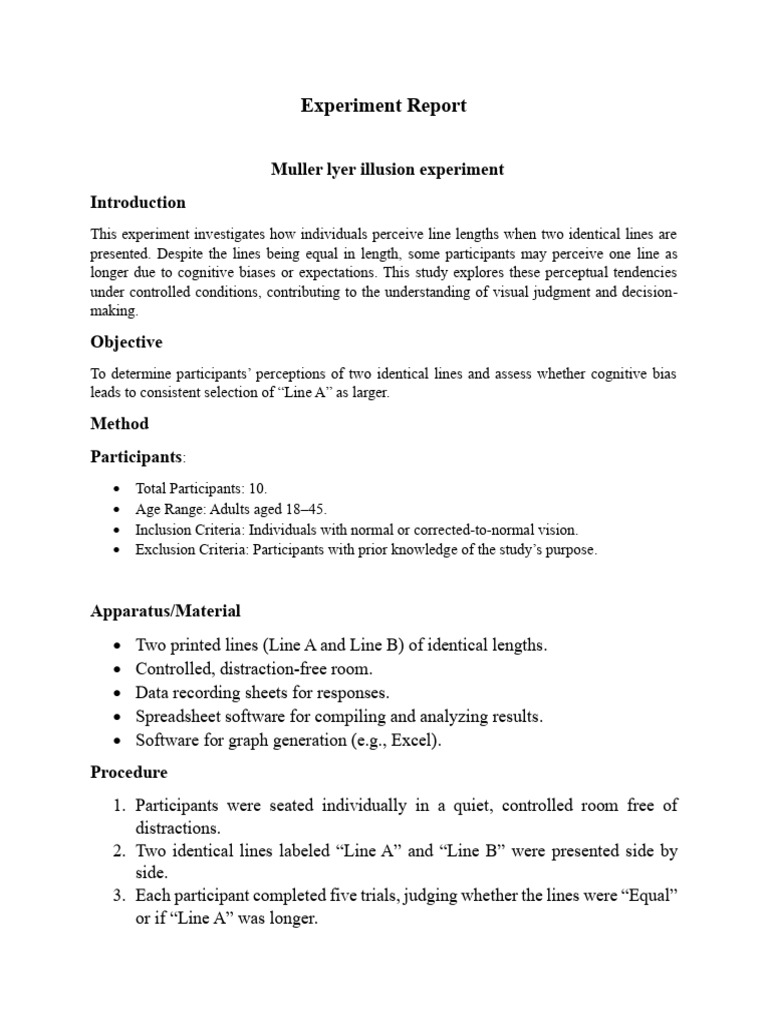 Experiment Report | PDF | Behavioural Sciences | Mental Processes