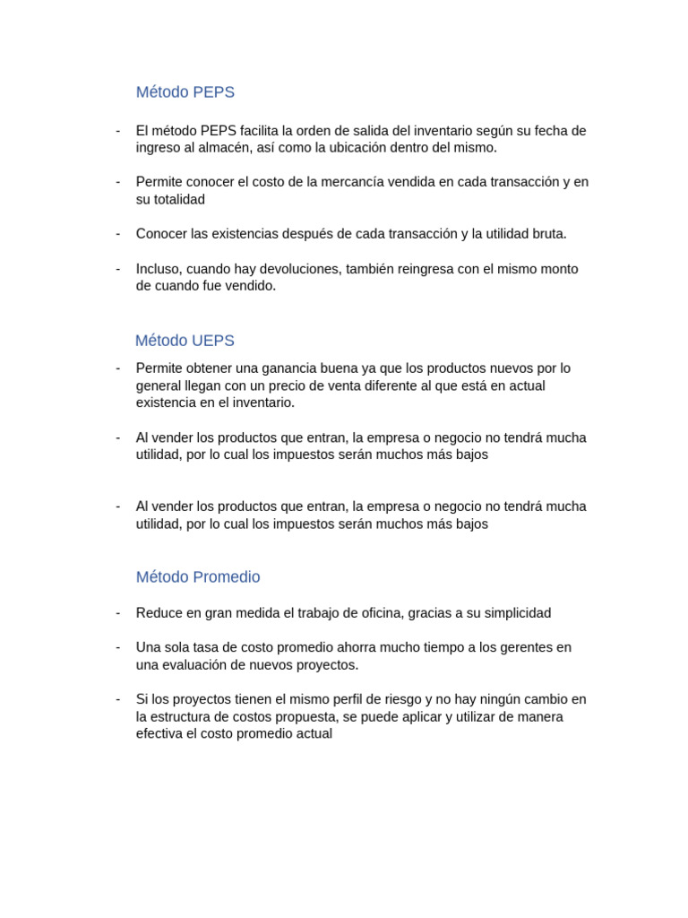 Método PEPS | PDF | Business | Contabilidad