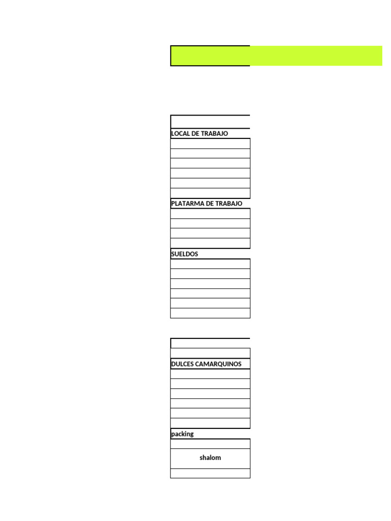 Aa4 - Negocios Digitales - Estructura de Costos | PDF | Postres
