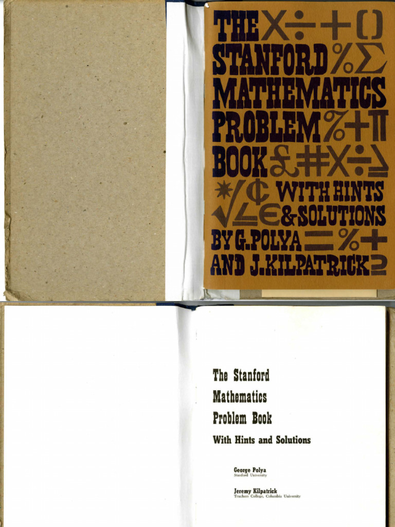 George - Polya - Jeremy - Kilpatrick The Stanford Mathematics Problem ...