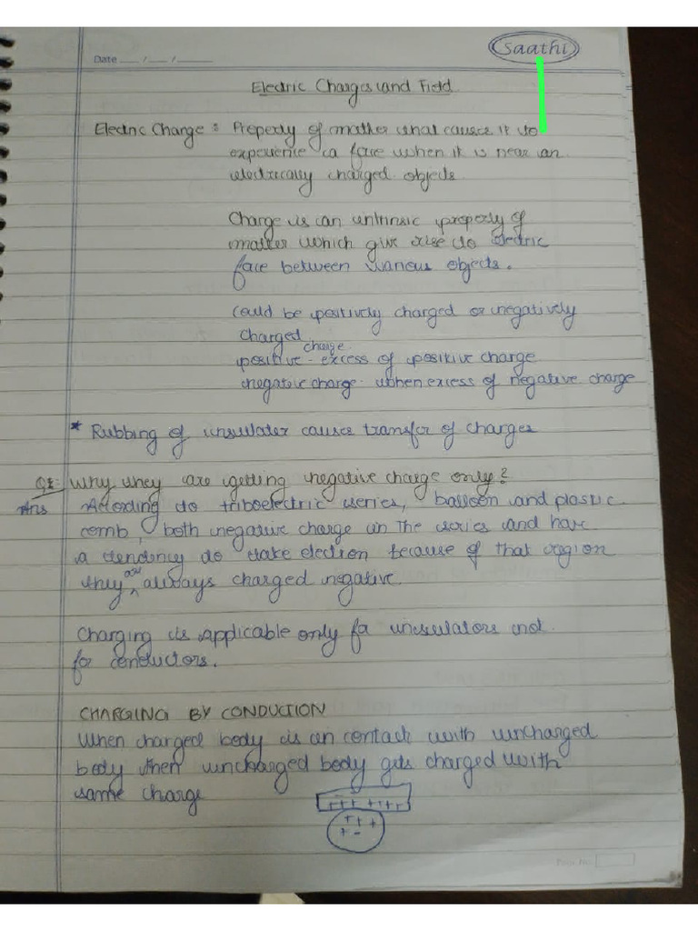 Electrostatic Notes Pdf