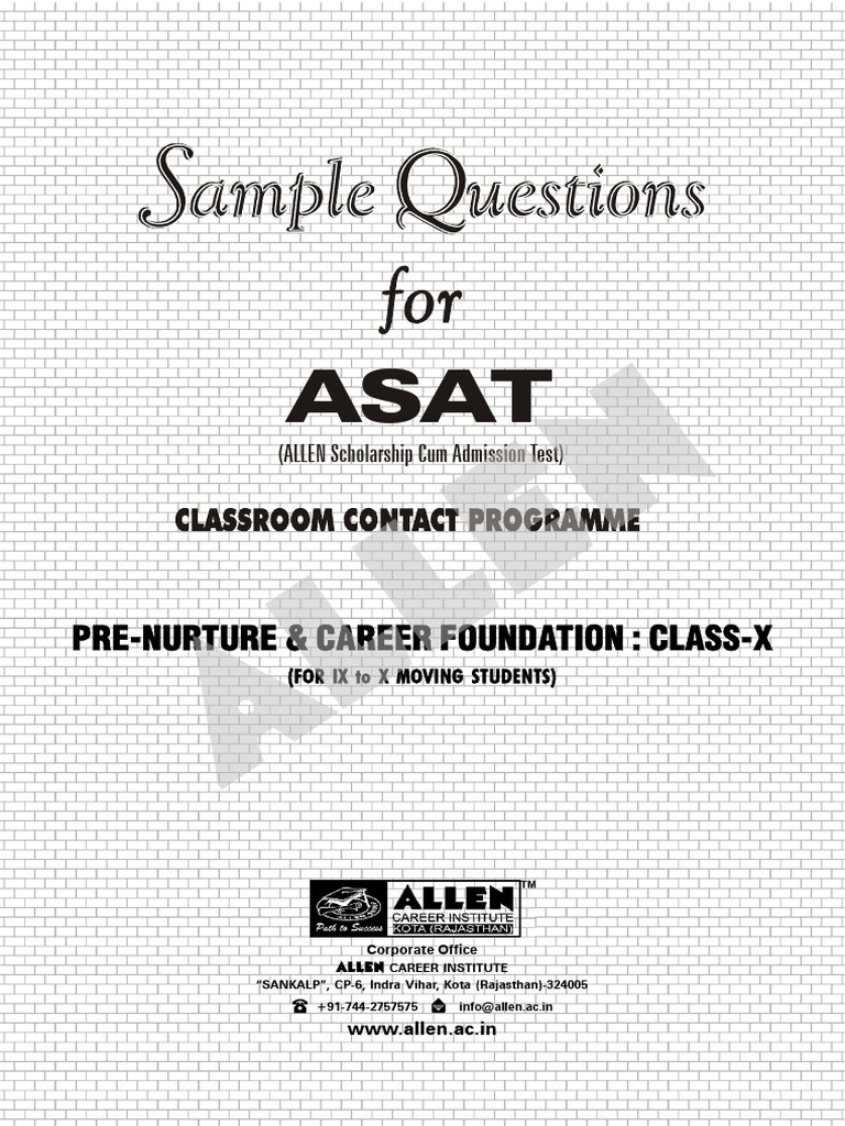 Sample Paper ASAT X Output | PDF | Waves | Potential Energy