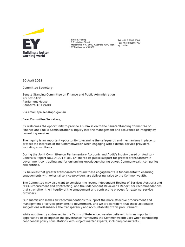 Building A Better Working World | PDF | Conflict Of Interest ...