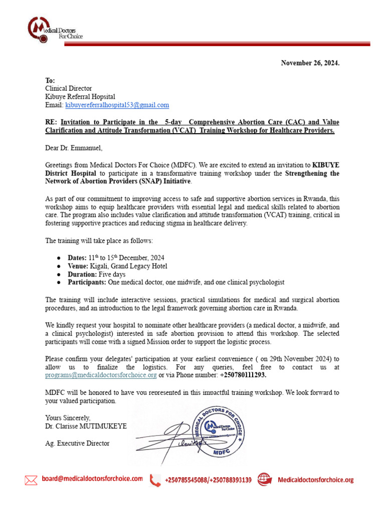CAC and VCAT Training Invitation | PDF