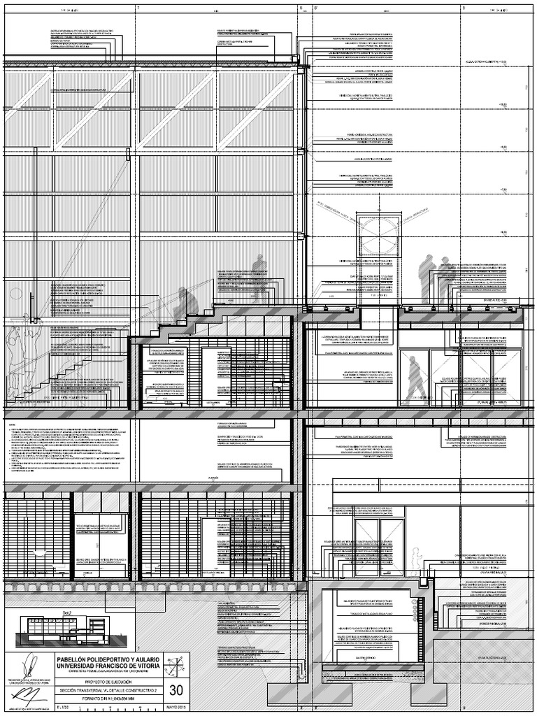 UFV_30_EJECUCIÓN_Sección constructiva pabellón 02_1-30 | PDF